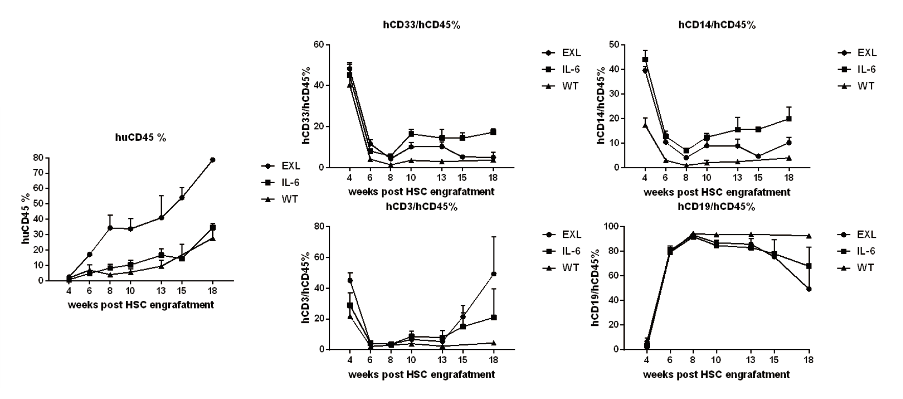 HSC 人源化小鼠模型 - Rily Bioscience